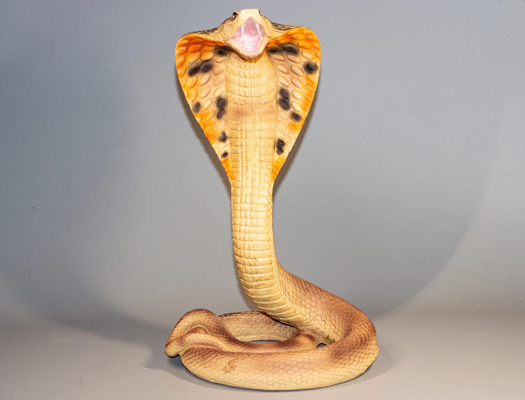 Cobra Snake Sculpture *serpent Statue Large *zodiac New Year Gift *feng ...