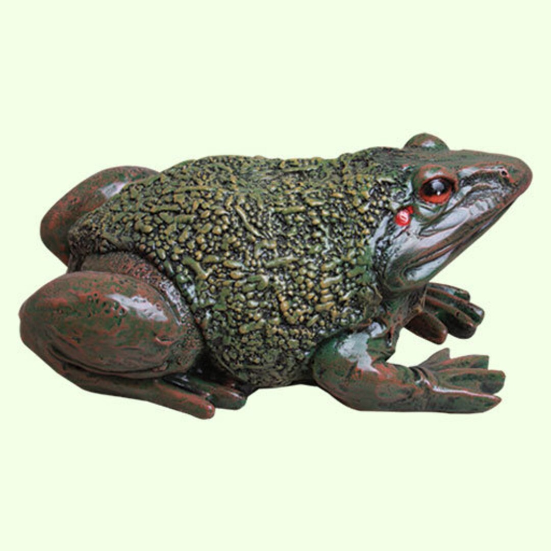 Statue Green Toad garden Frog Large feng Shui Decor - Etsy
