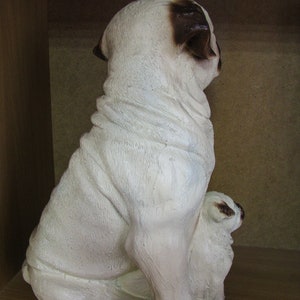 Piggy Bank Large coin Bank Adult pug Dog Sculpture money Box Decorative ...