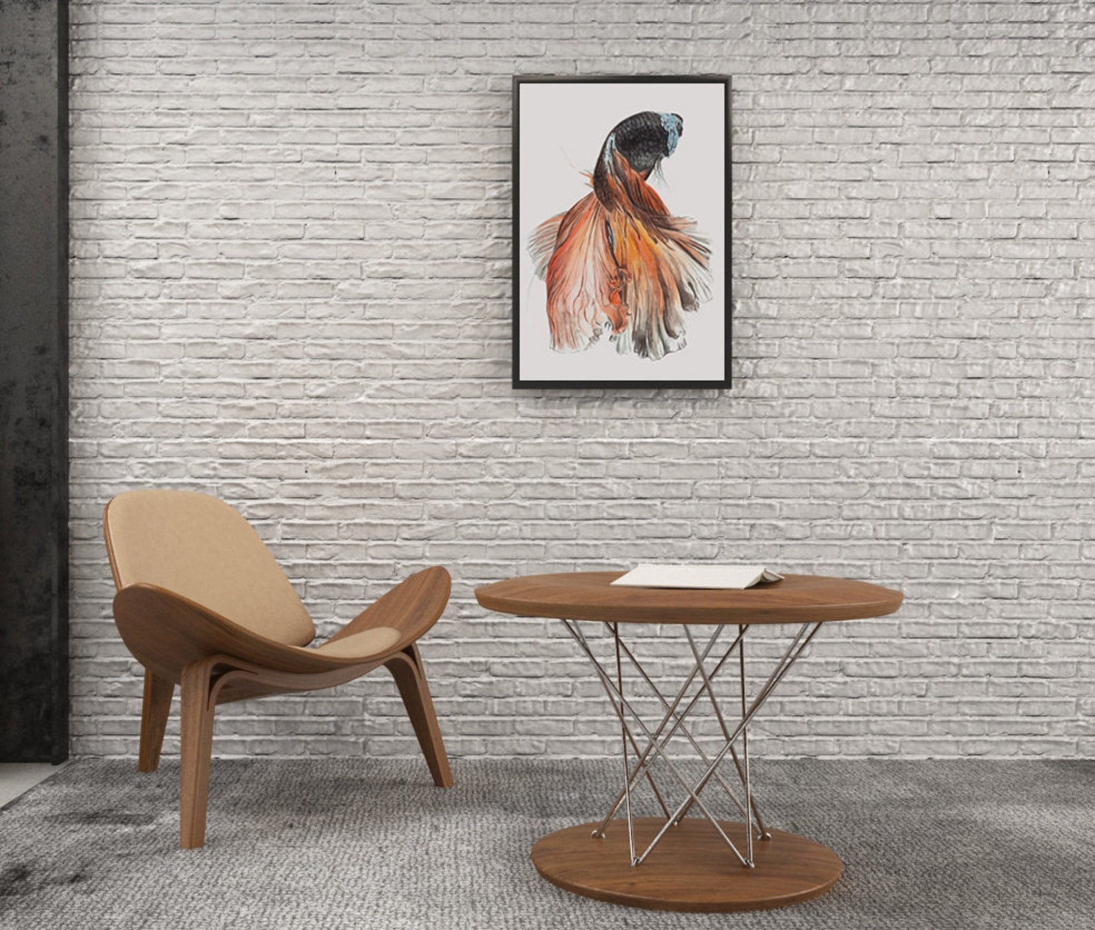 Betta Fish, Fight Fish, PRINT, Wall Art,watercolor Painting ...