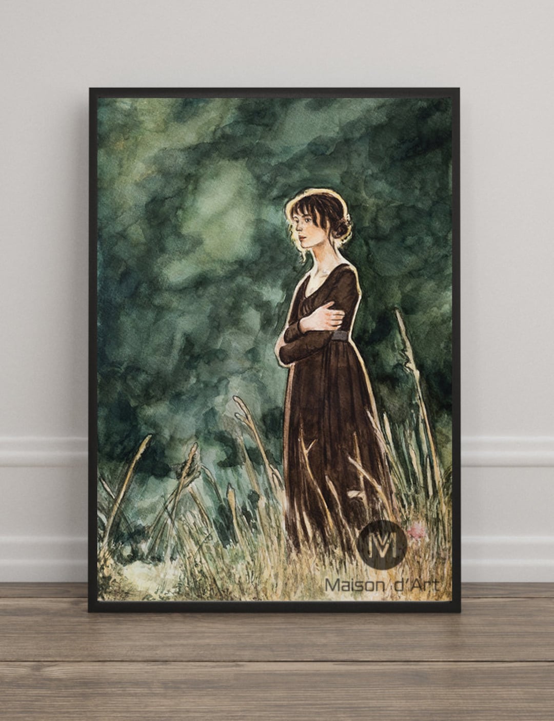 Jane Austen, Thinking, Pride and Prejudice, Scenery, PRINT, Wall Art ...
