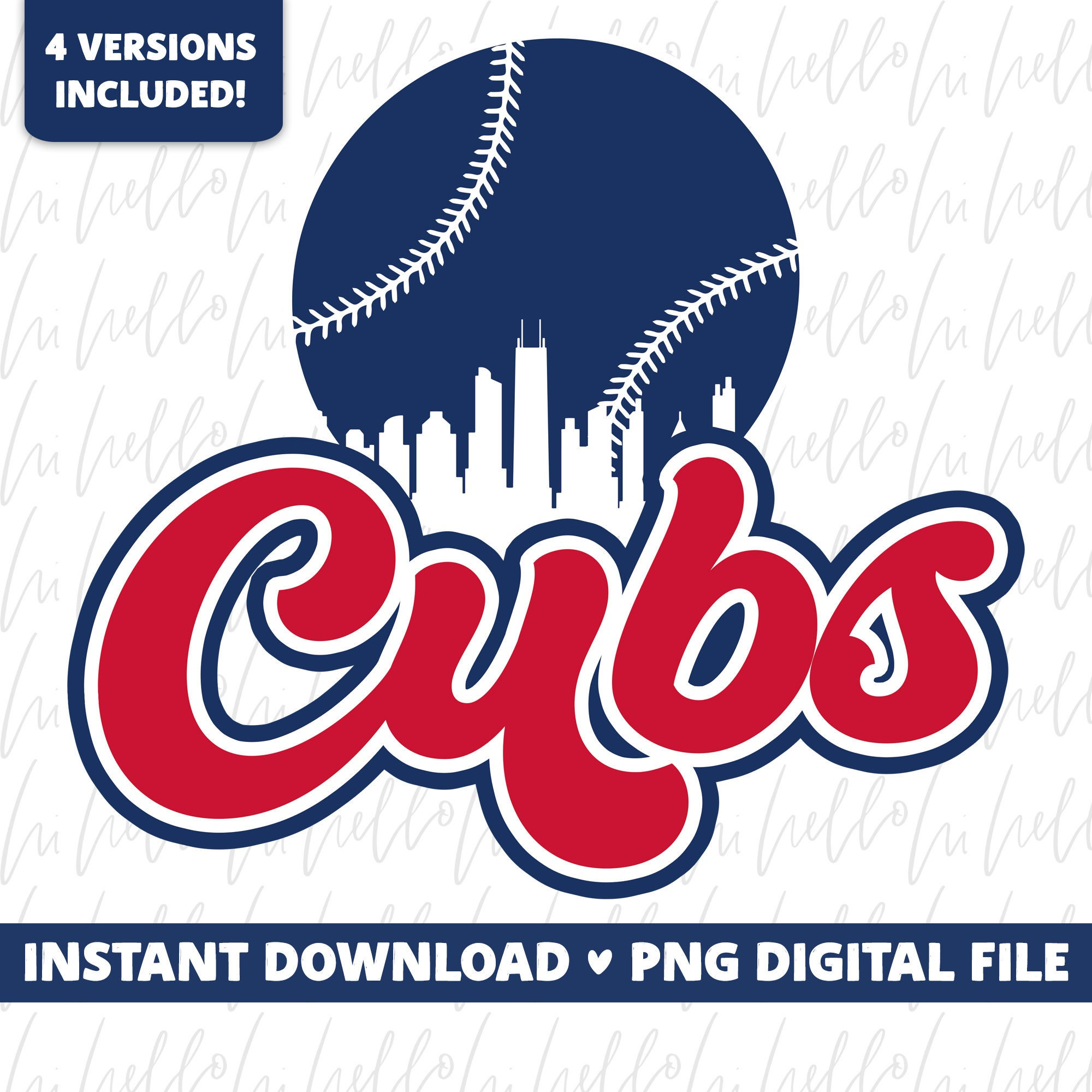 Cubs Sublimation Png, Baseball Png, Png Files, Cubs Tumbler Png, Cubs ...
