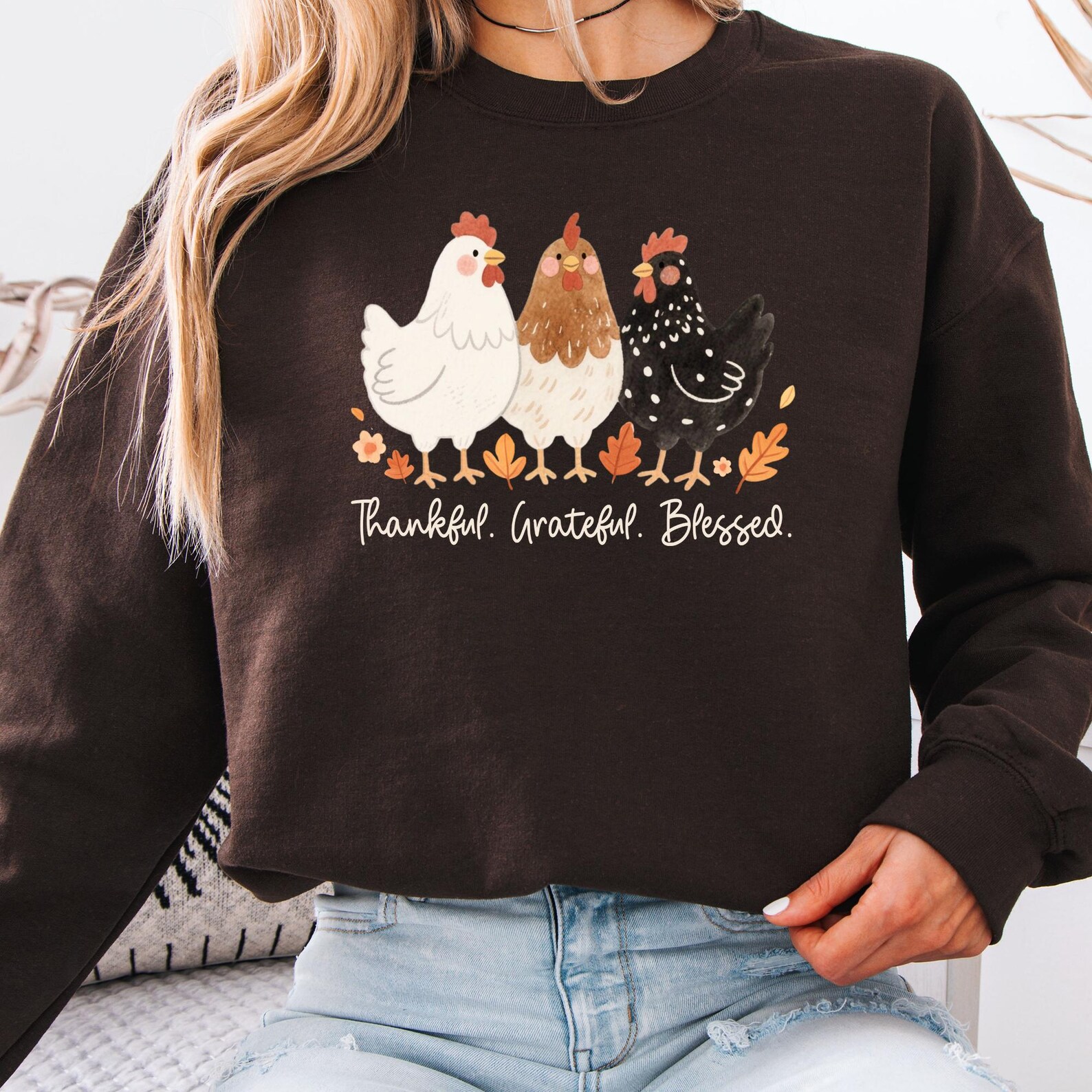 Thanksgiving Chickens Png, Thankful Grateful Blessed, Thanksgiving ...