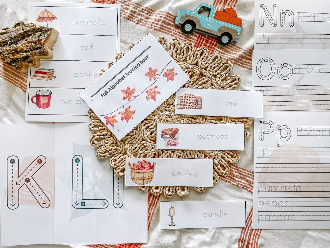 Fall Letter Tracing - Etsy