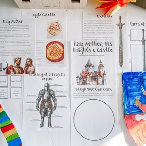 King Arthur, His Knights and Castle - Etsy
