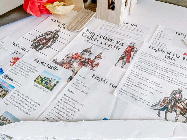 King Arthur, His Knights and Castle - Etsy