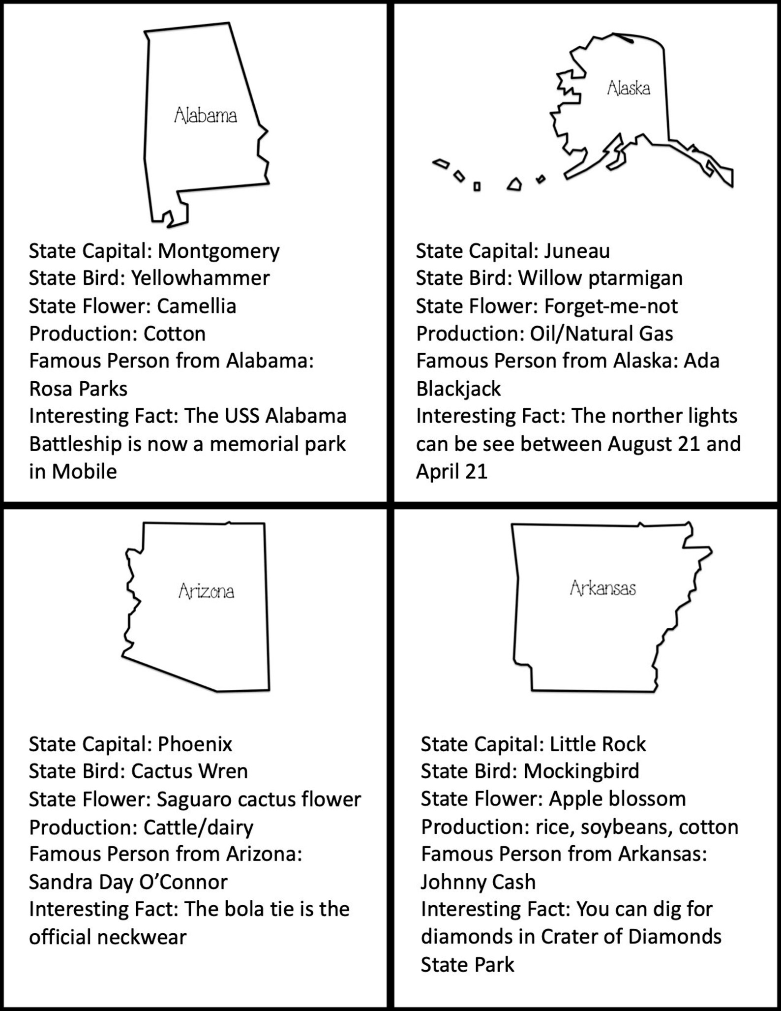 50 States Learning Pack - Etsy