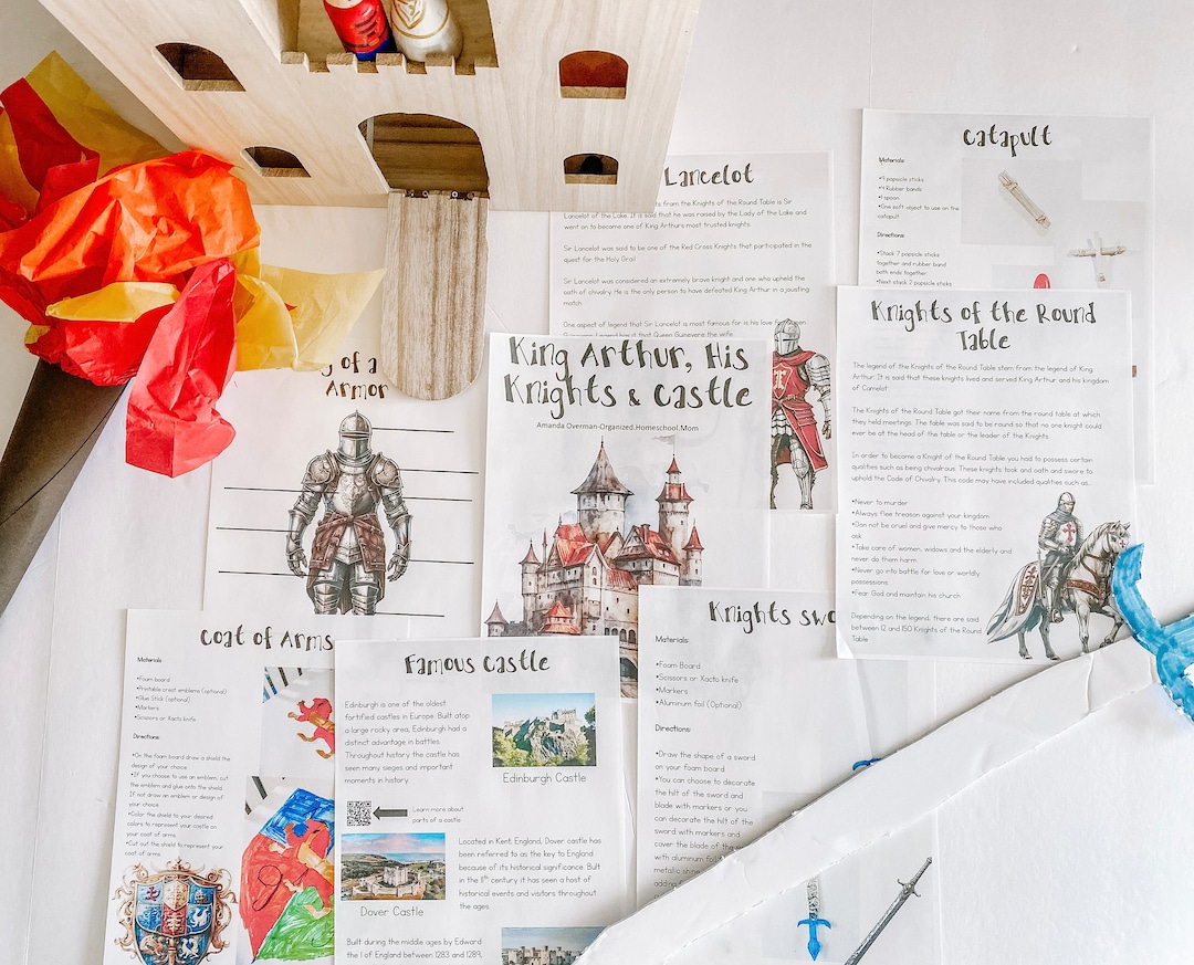 King Arthur, His Knights and Castle - Etsy