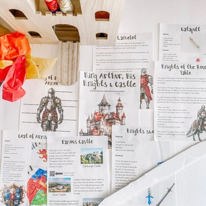 King Arthur, His Knights and Castle - Etsy