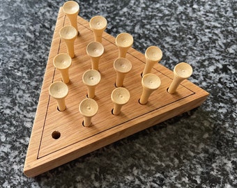 Wood Solitaire Game - Etsy