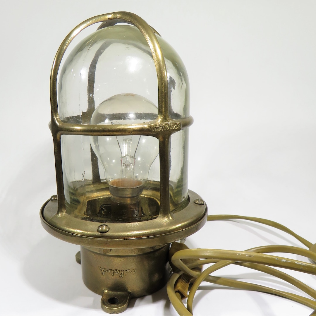 Antique Naval Desk or Ceiling Lamp. for Indoor or Outdoor Use - Etsy