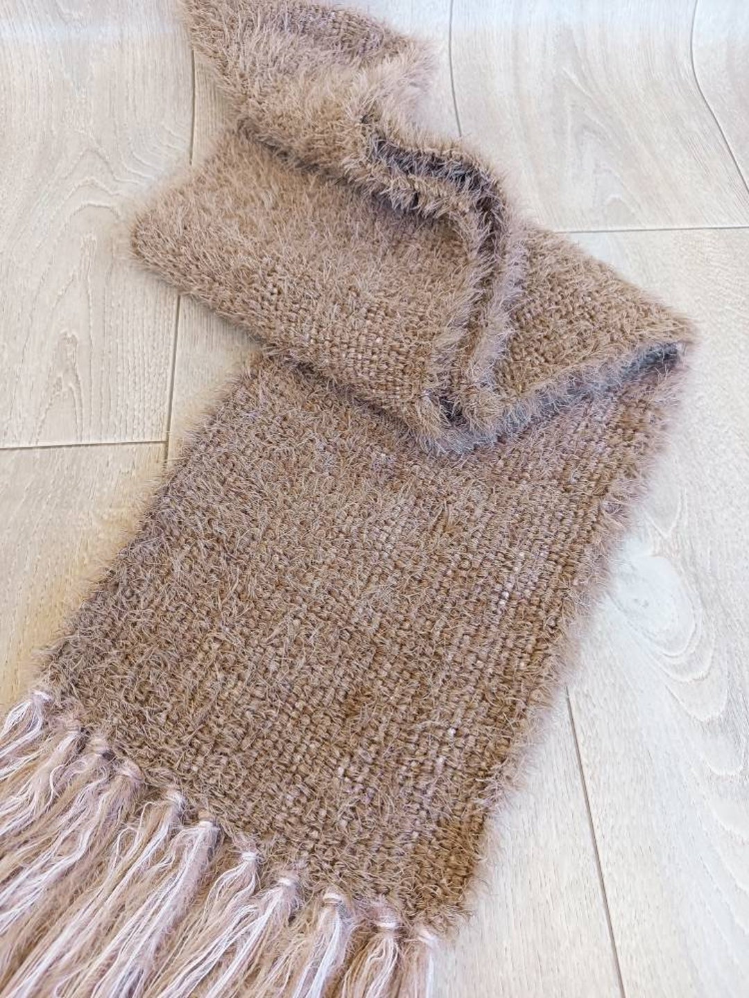 Handmade Scarface Woman, Scarf for Women, Brown Winter Scarf Women ...