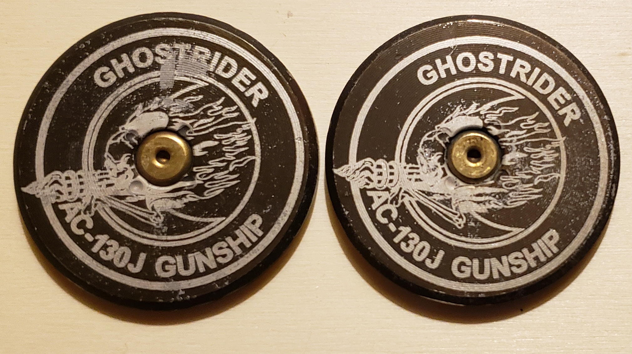 Unique 30mm AC-130J Gunship Casing Military Challenge Coin. Army/air ...