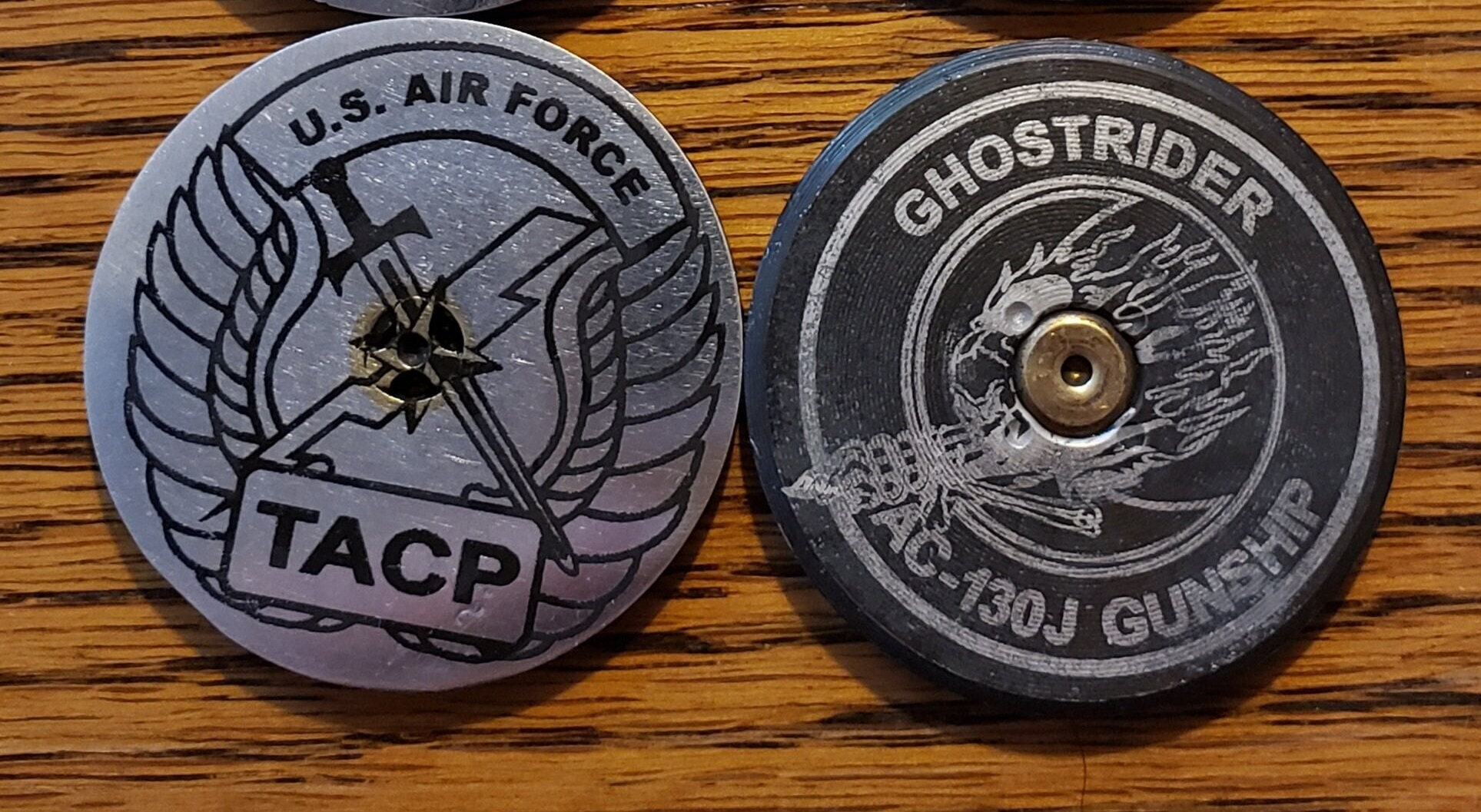 Unique 30mm AC-130J Gunship Casing Military Challenge Coin. Army/air ...