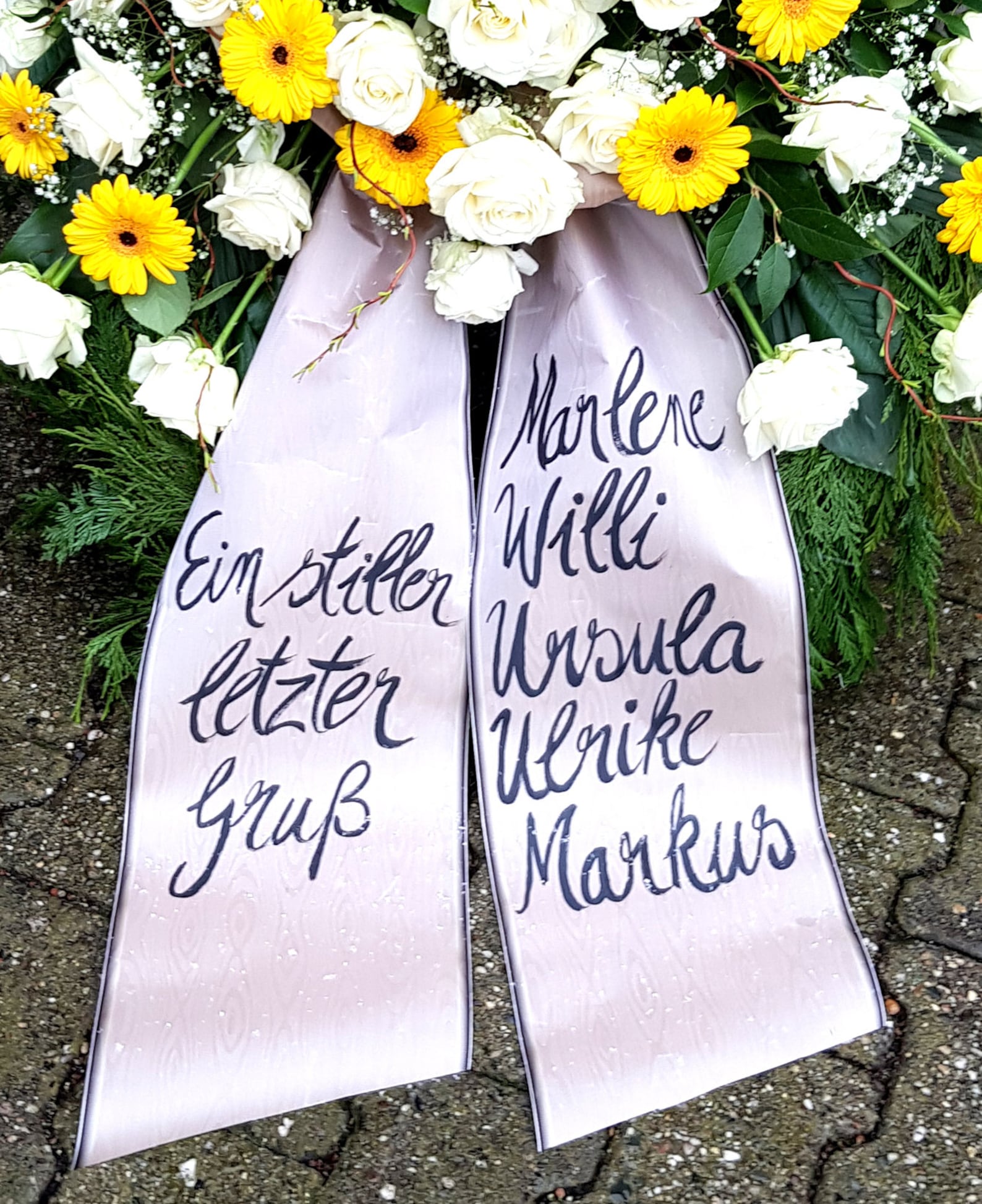 Handgeschriebene Trauerschleifen Gedenken Schleifen 12,5 cm breit - Etsy.de