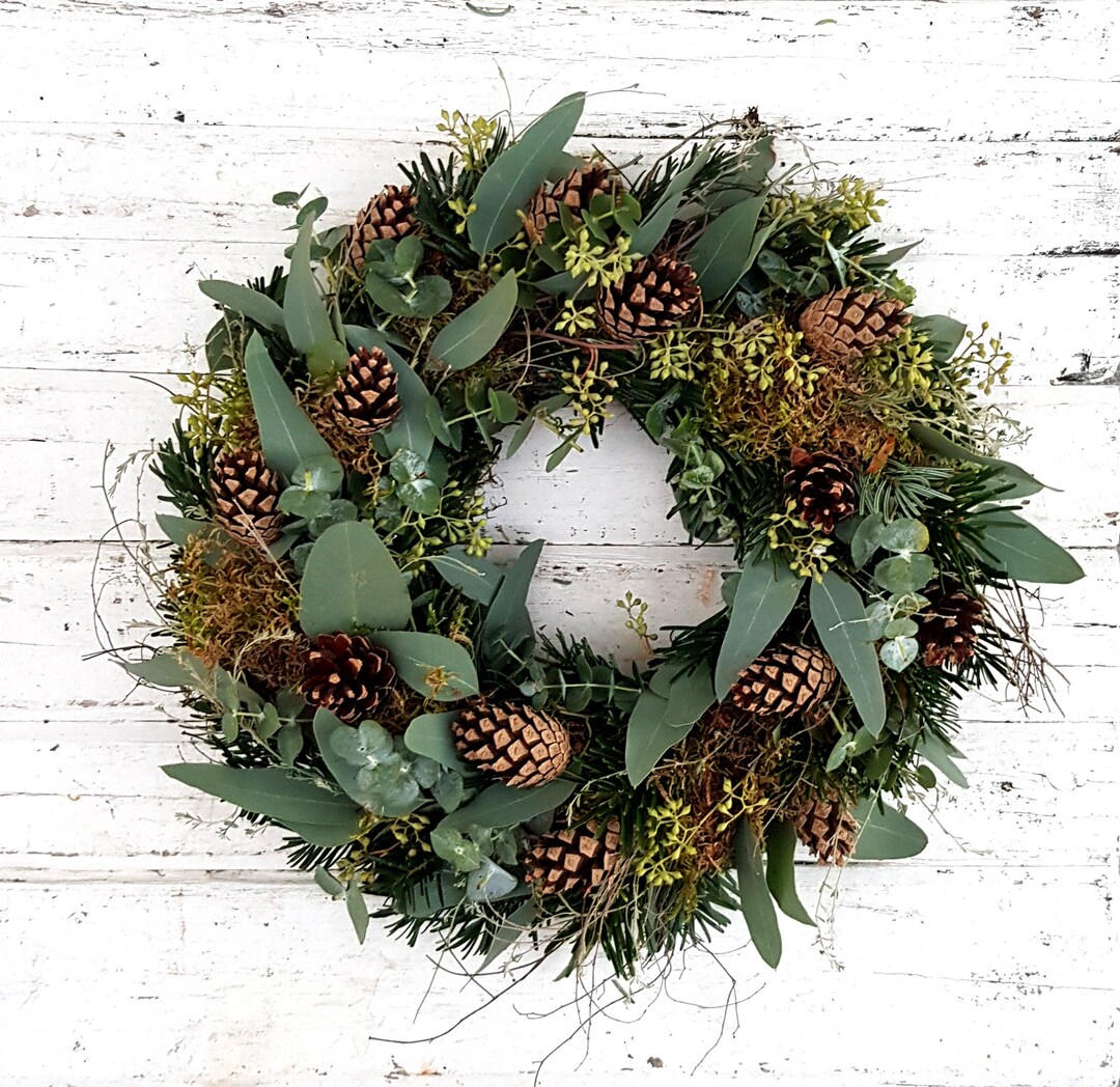 Winterkranz Naturkranz Zapfen - Etsy.de