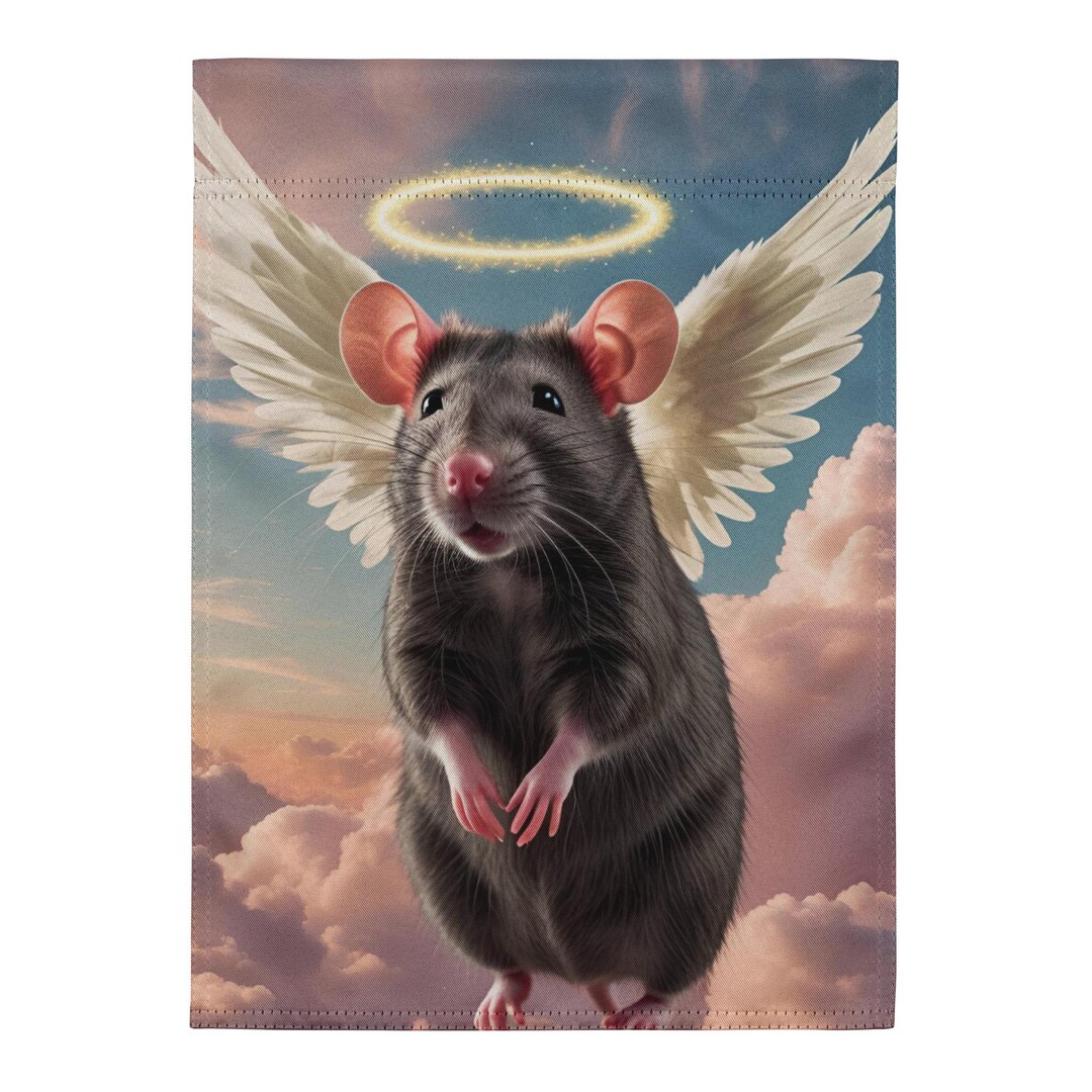 Angel Rat Memorial Garden Flag | Pet Remembrance Yard Decor, Cute Mouse ...