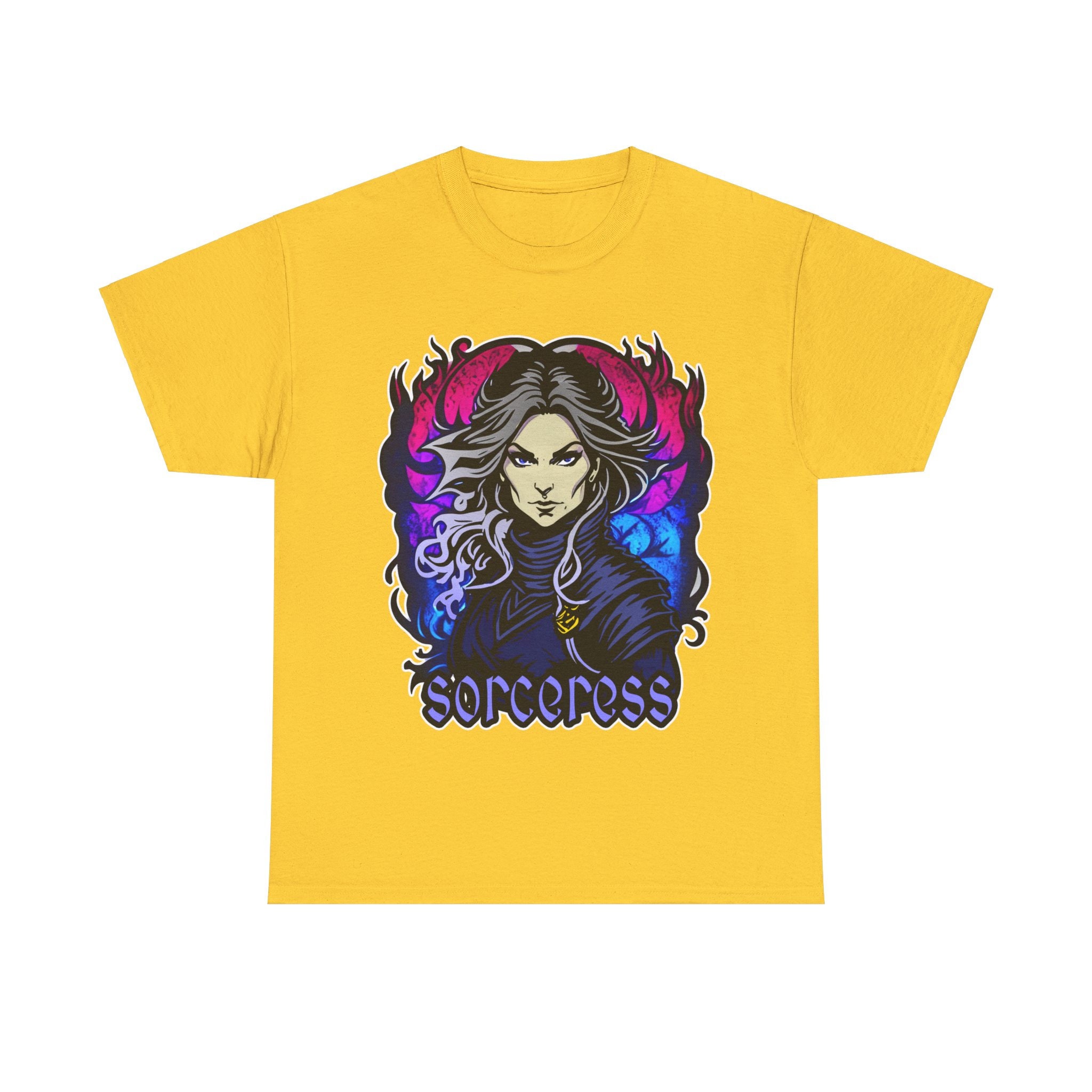 Sorceress Human RPG Fantasy Dnd Character Cotton T-shirt - Etsy