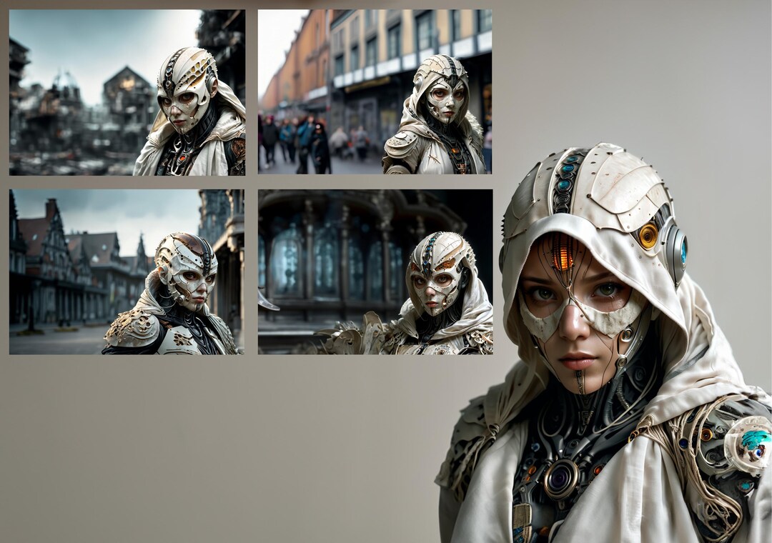 Sci-fi Cyborg Book Covers - Set of 5 Premade Cover Designs for Action ...