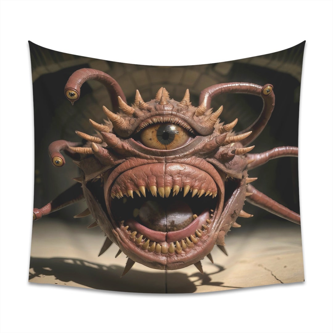 Fantasy RPG Beholder Creature Monster Wall Tapestry - Etsy