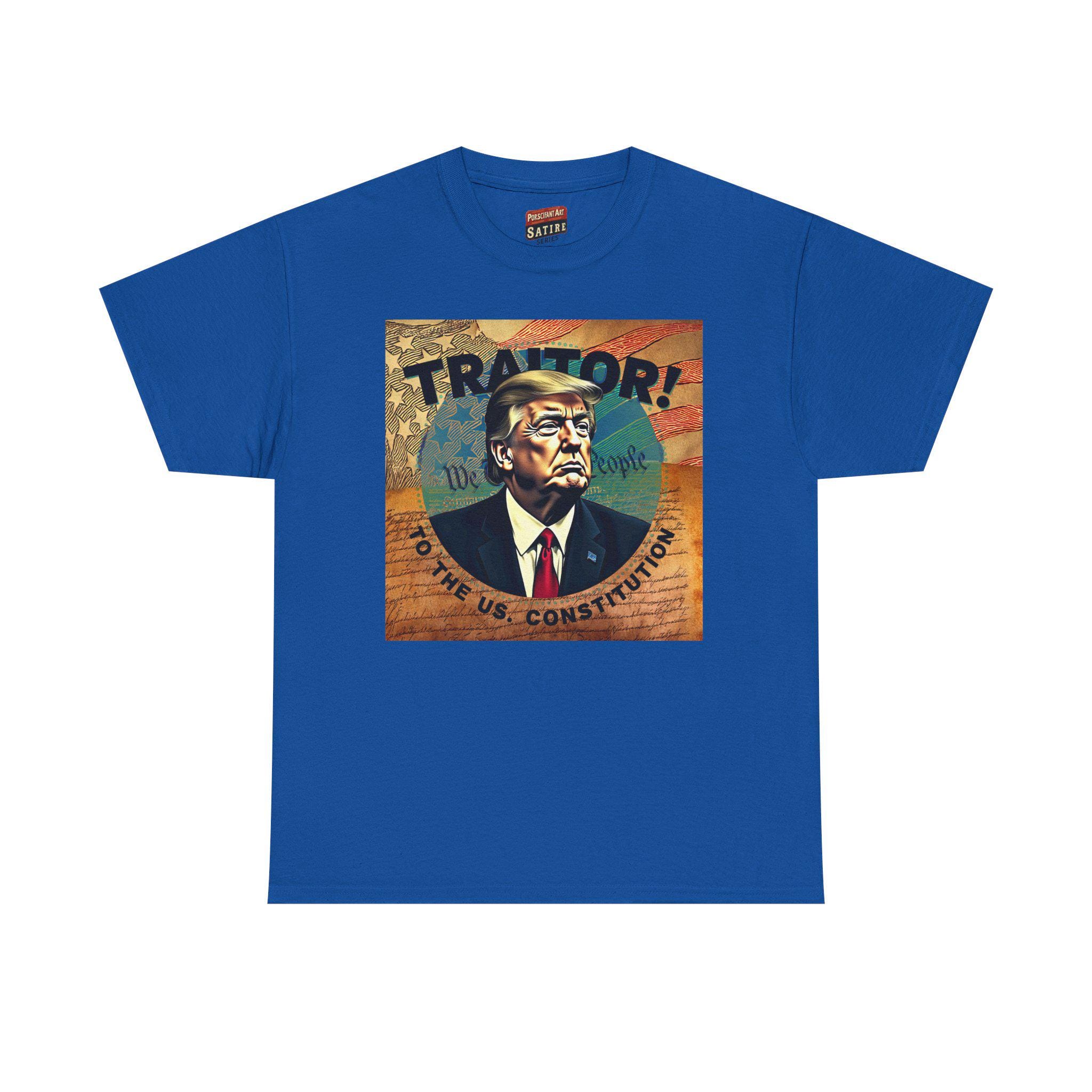 Anti Trump, Traitor to the US Constitution T-shirt Tee Shirt, Political ...