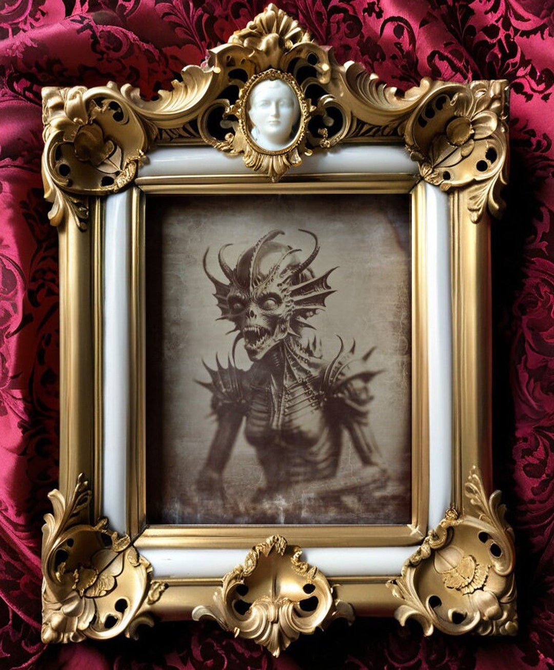 Vintage Photo of Carnivorous Aquatic Alien Queen Gothic, Horror ...