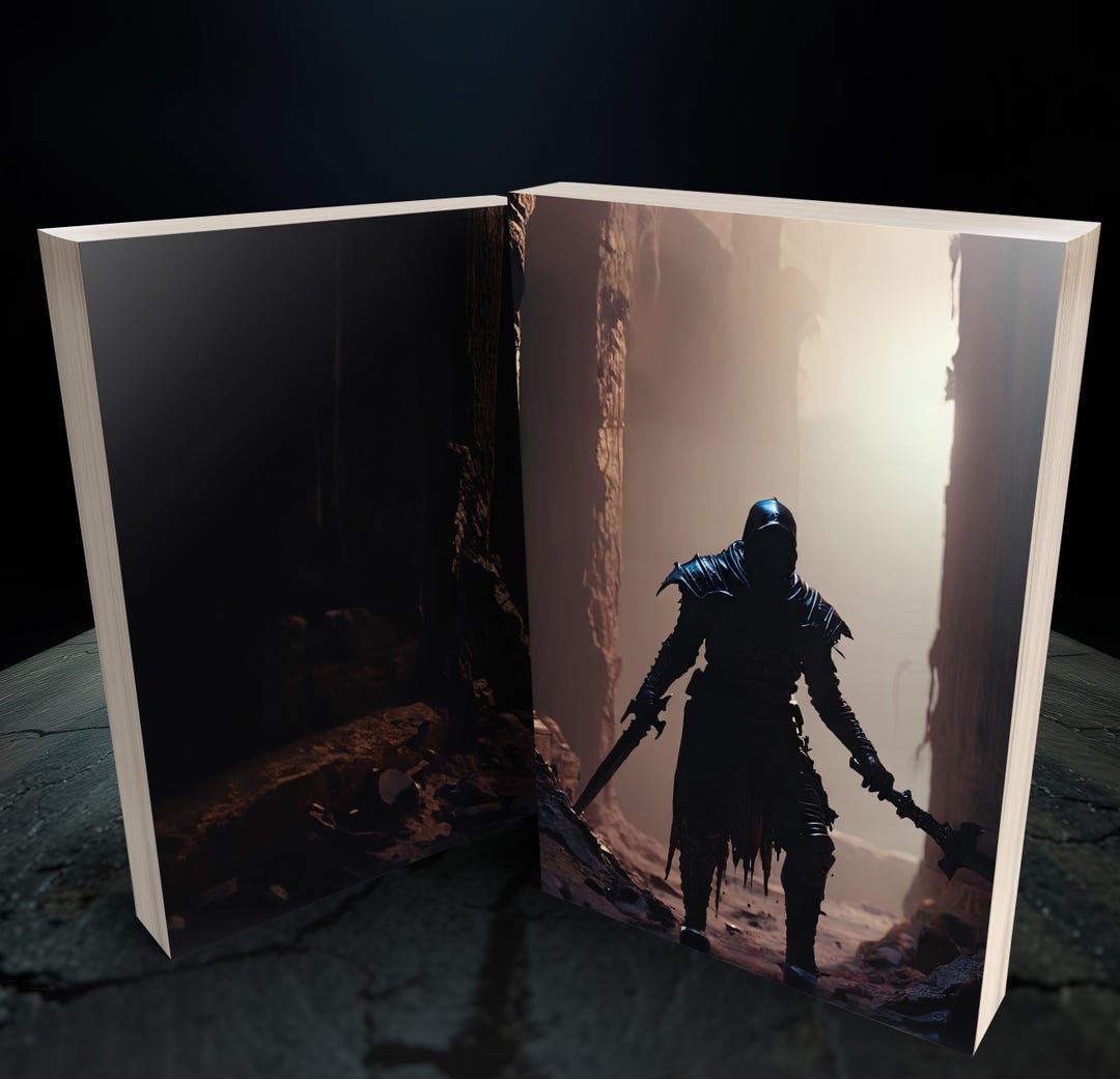 Premade Fantasy Book Cover – Armored Warrior in Tattered Clothes ...
