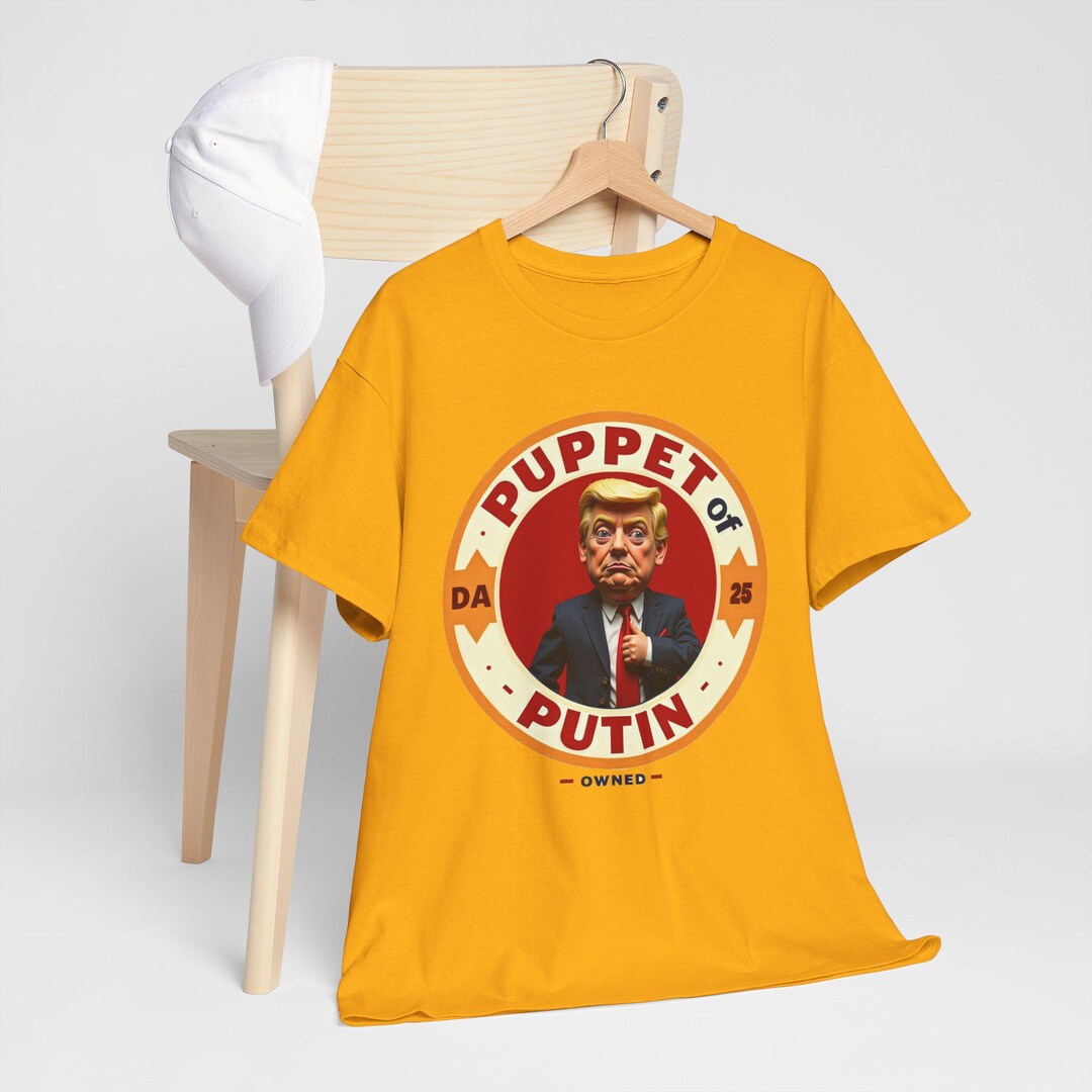 Political Satire T-shirt, Trump Puppet Putin Owned Tee, 3D Toon Model ...
