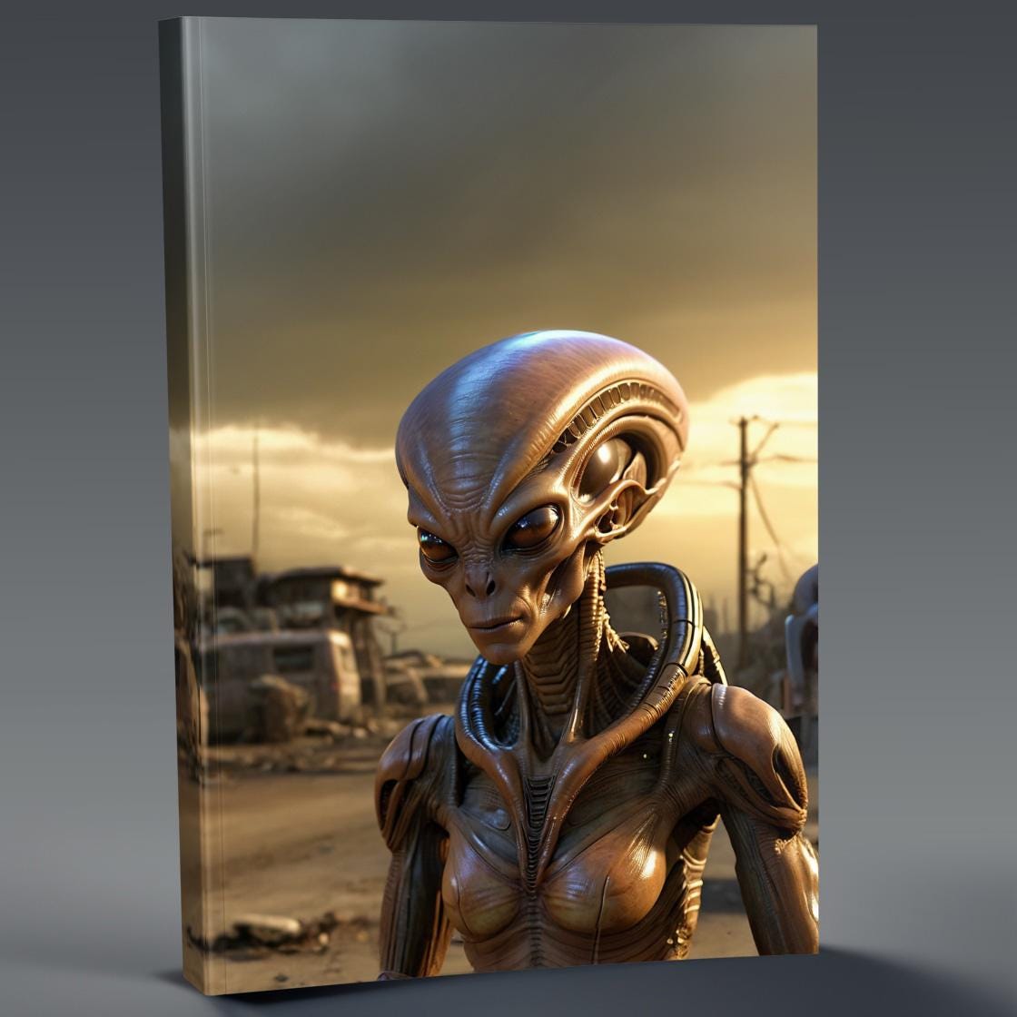 Alien Creature Book Covers - Set of 8 Premade Cover Designs for ...