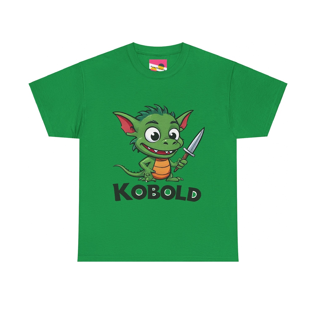 Cute Friendly RPG Fantasy Kobold T-shirt Cotton Tee for the Clever ...