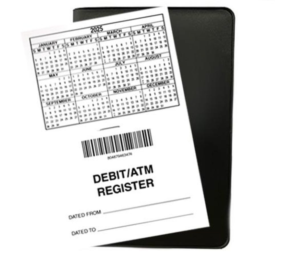 RFID Protected Black Debit Credit Card Holder With 2 Debit Registers - Etsy