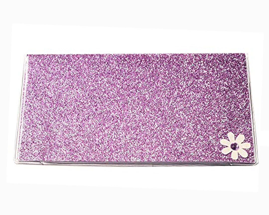 Color Choice With White Flower Checkbook Cover 2 Large Print Checkbook ...