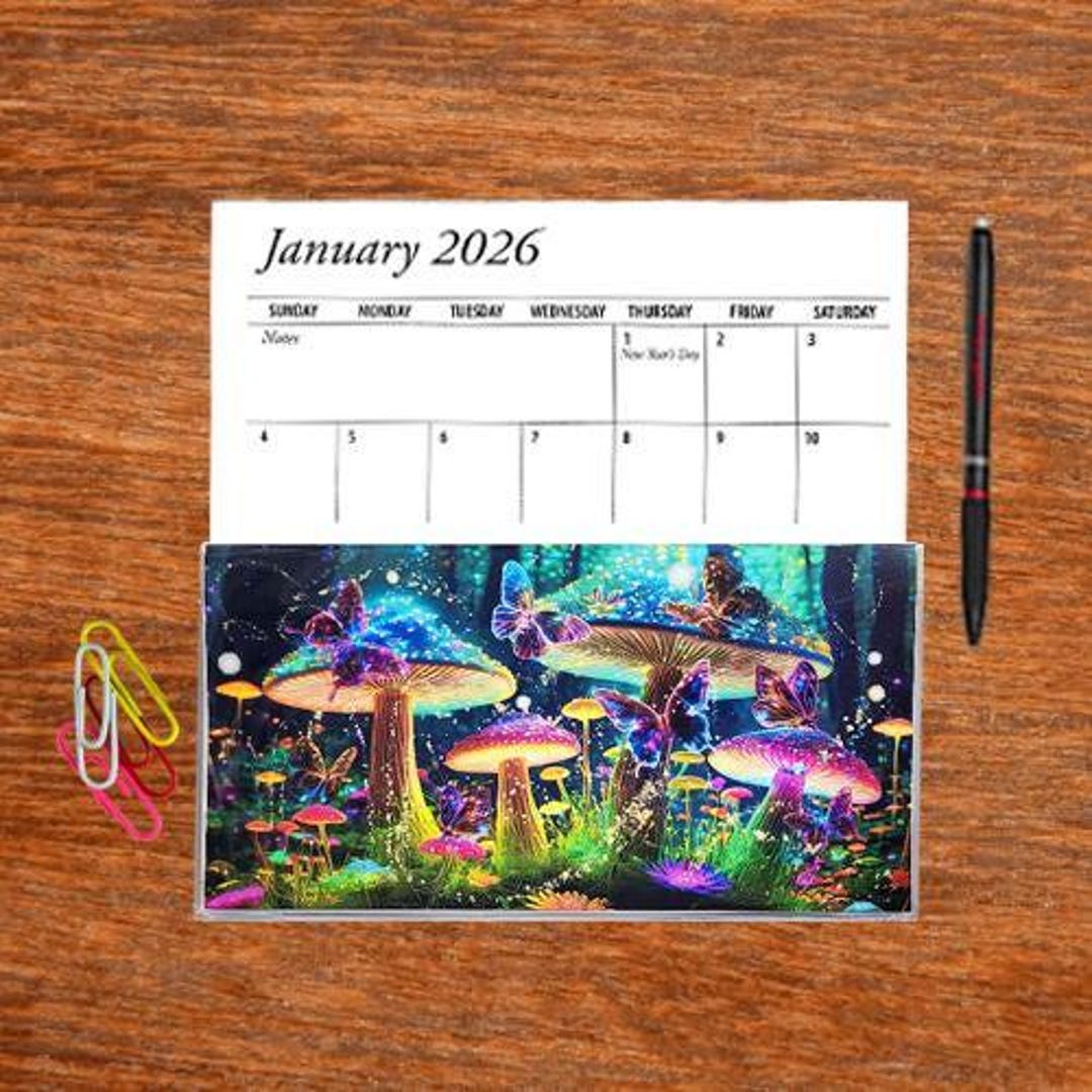 2 Year Pocket Neon Art Tie Dye 2025 2026 Calendar Planner Free Notepad ...