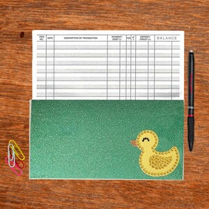 Checkbook Cover Cute Animal Choice With Free 50 Page Checkbook Register ...