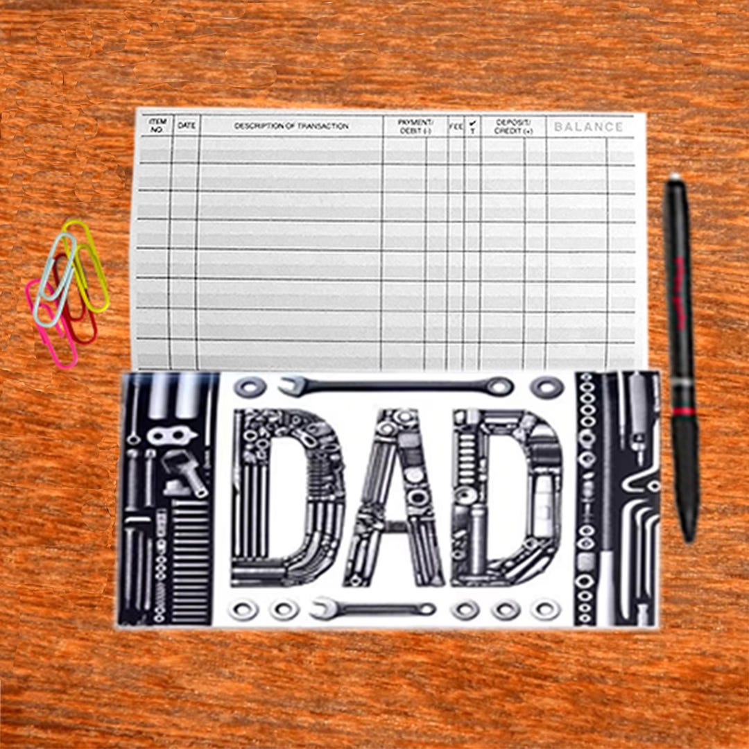 Checkbook Cover Appreciation Mom Dad Choice With Free 50 Page Checkbook ...