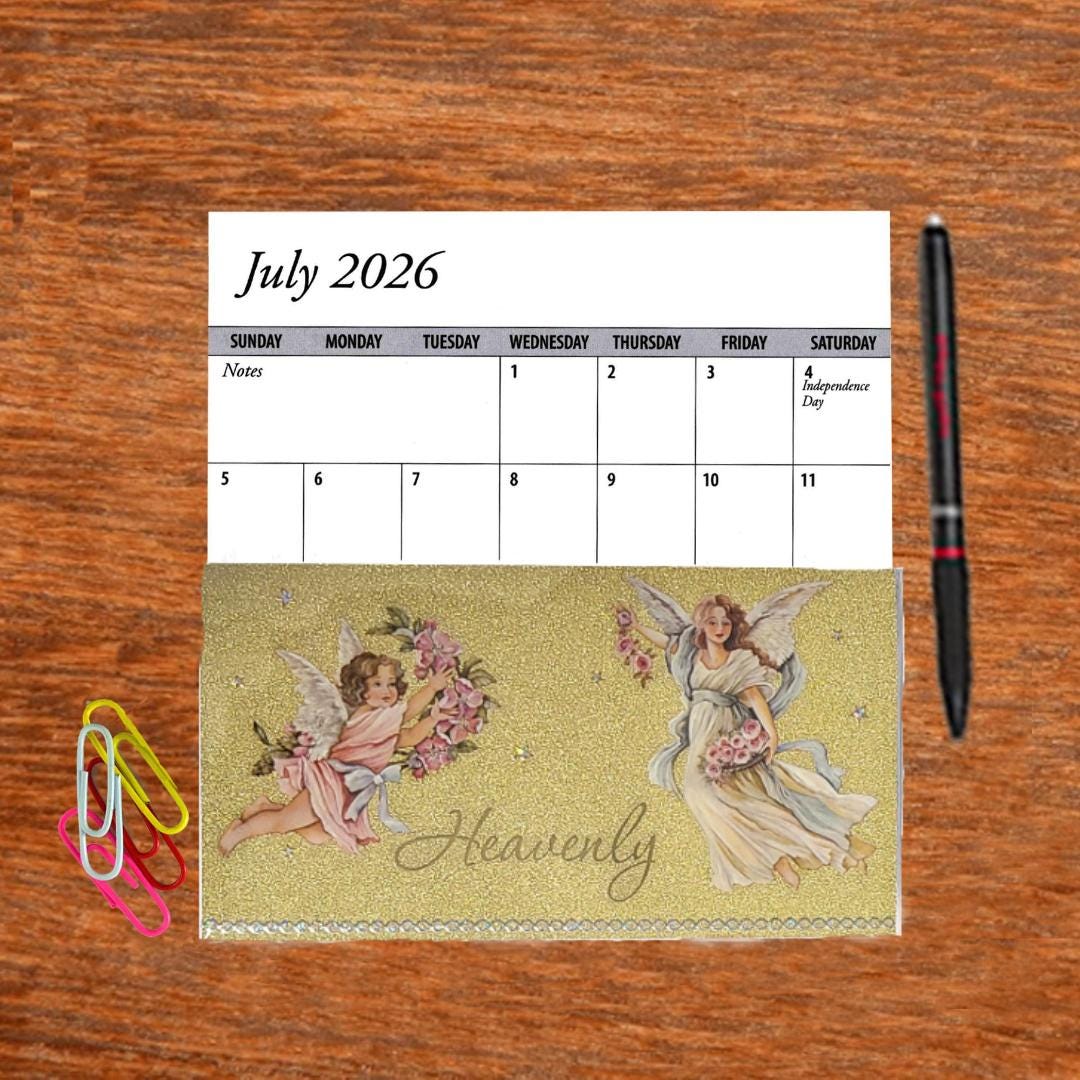 2 Full Years 2026 2027 Pocket Calendar Angels Choice Planner Free ...