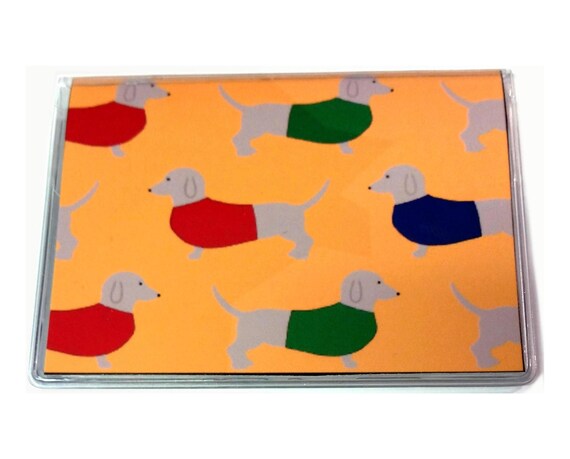 RFID Protected Debit Credit Card Holder Dachshund Mini | Etsy