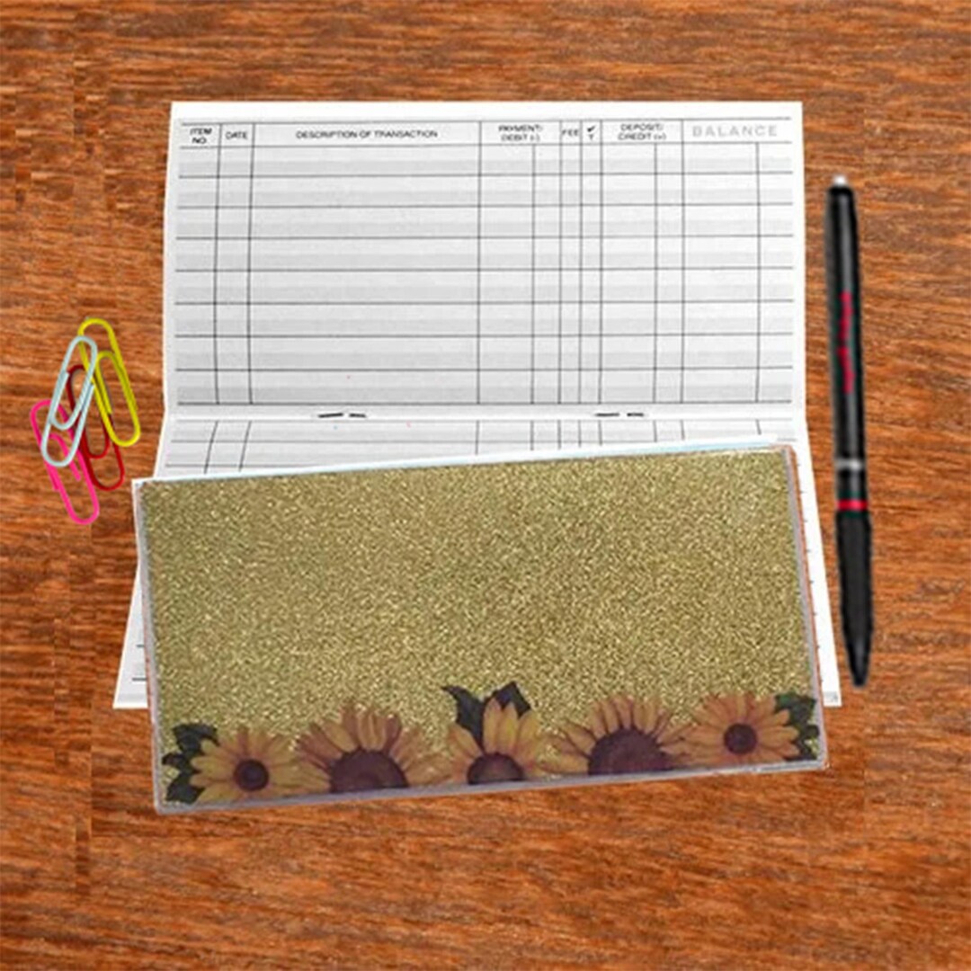 Checkbook Cover Style Choice Bling Glitter With Free 50 Page Check ...