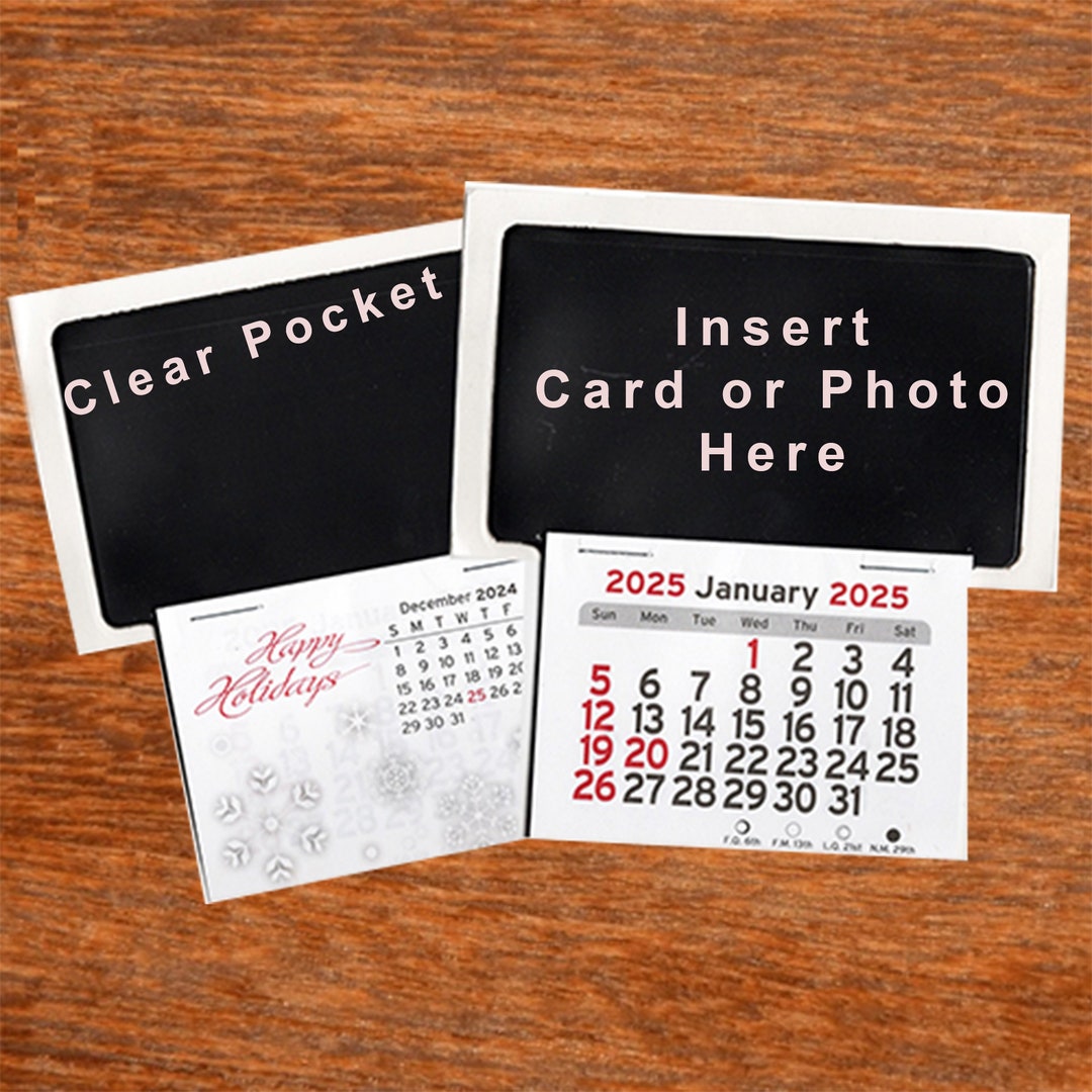 3 - 2025 Business Card Stick up Calendar Travel Auto Car Truck Peel and ...
