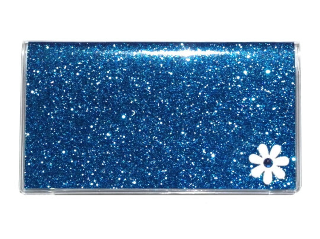 Your Color Choice With White Flower Checkbook Cover 2 Large Print ...