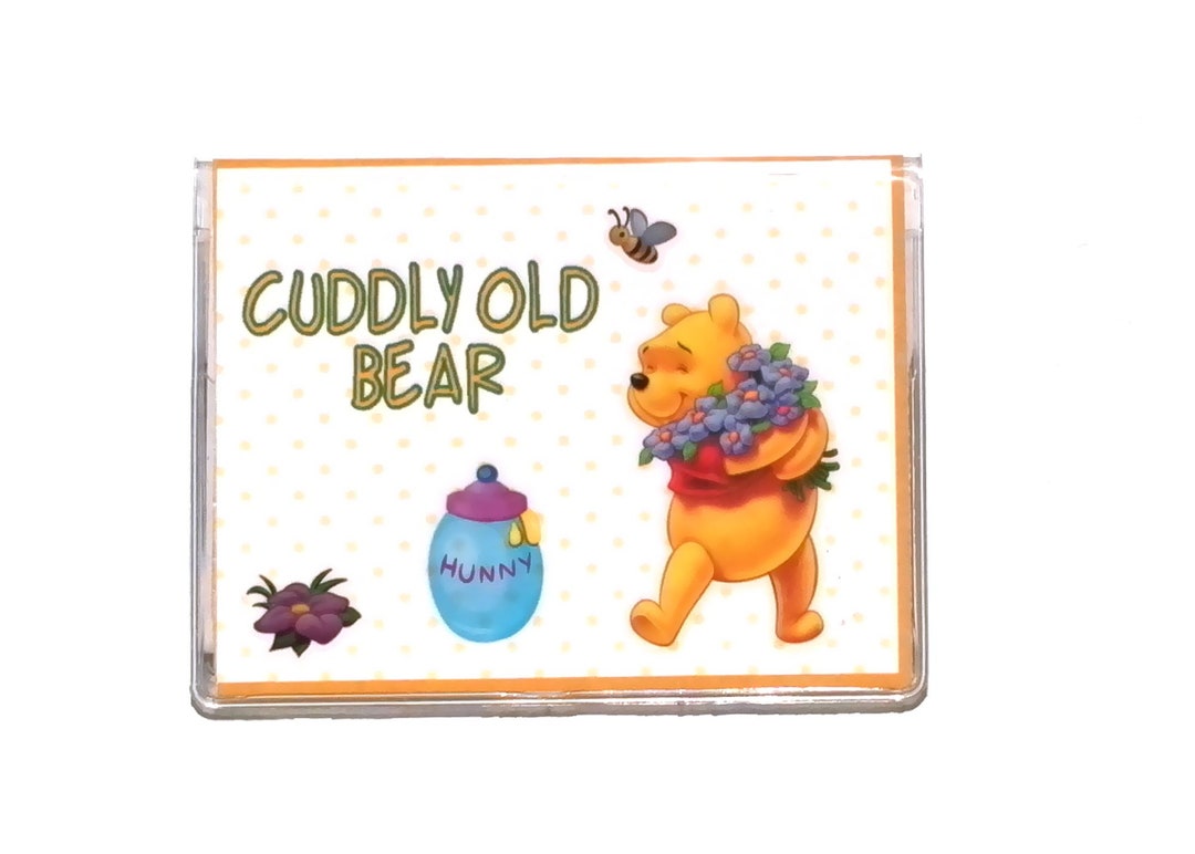 RFID Protected Debit Credit Card Holder Pooh Cuddly Old Bear Mini ...