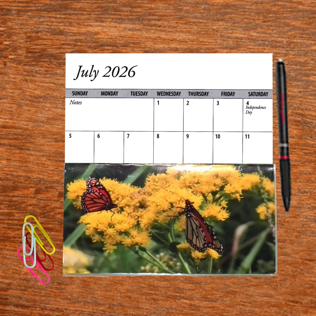 3 Full Years 2026 2027 2028 Pocket Calendar Choice of Butterfly Planner ...