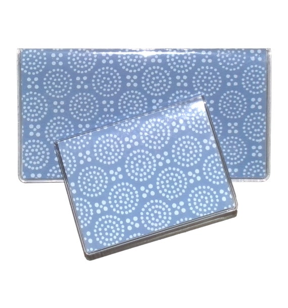 Blue Circles Checkbook and Debit Set 50 Page Checkbook | Etsy