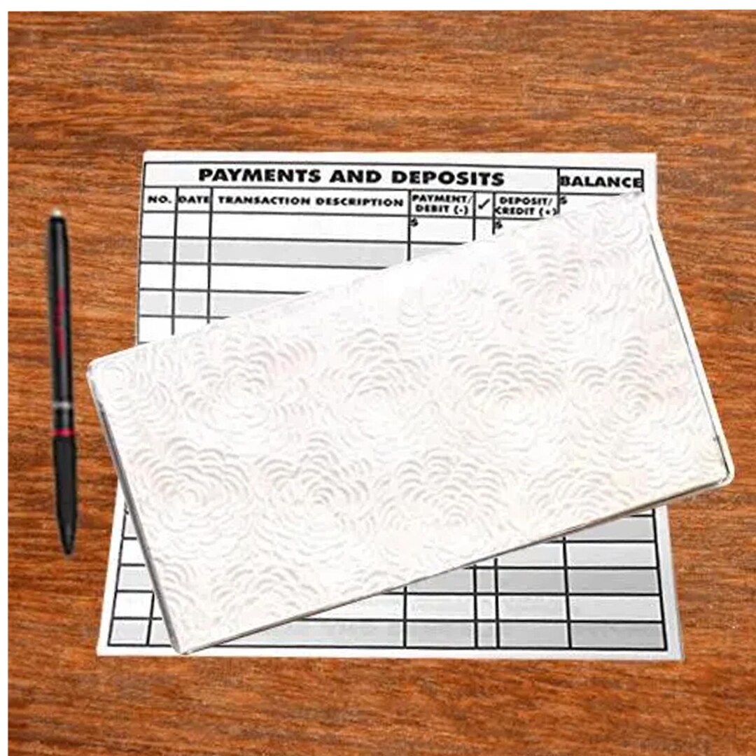 Large Print Checkbook Cover Choice of Roses With Free Large Print ...