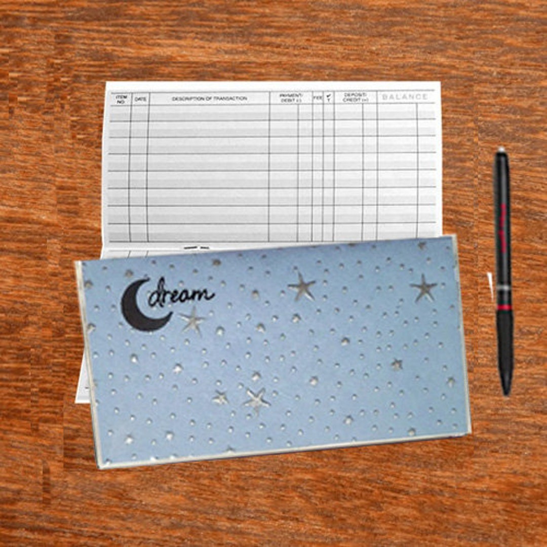 Checkbook Cover Dream 50 Page Checkbook Register Photo Credit Card ...
