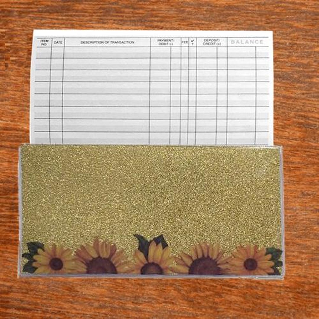 Checkbook Cover Style Choice Bling Glitter With Free 50 Page Check ...