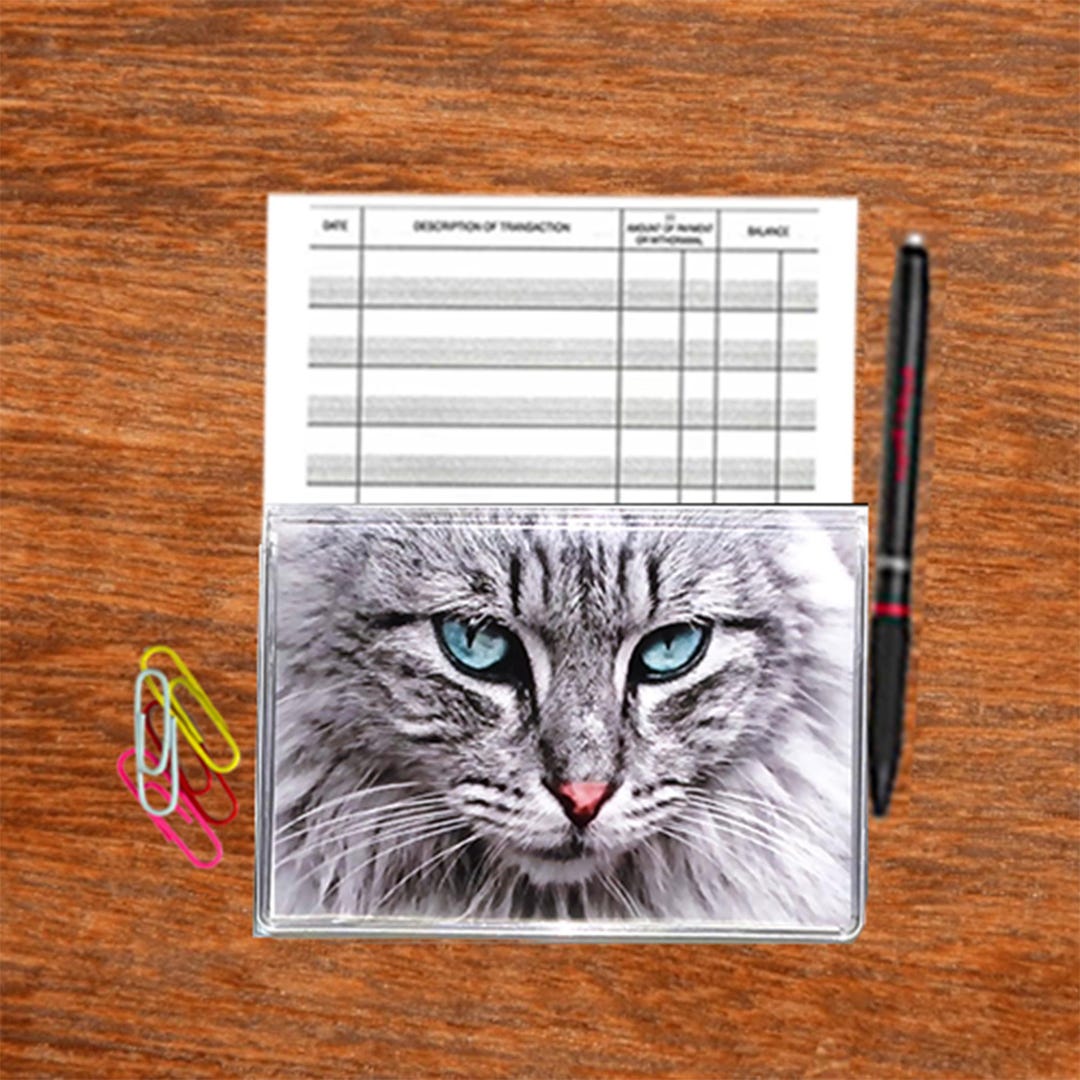 Cat RFID Protected Debit Credit Card Holder With Free Mini Register Cat ...