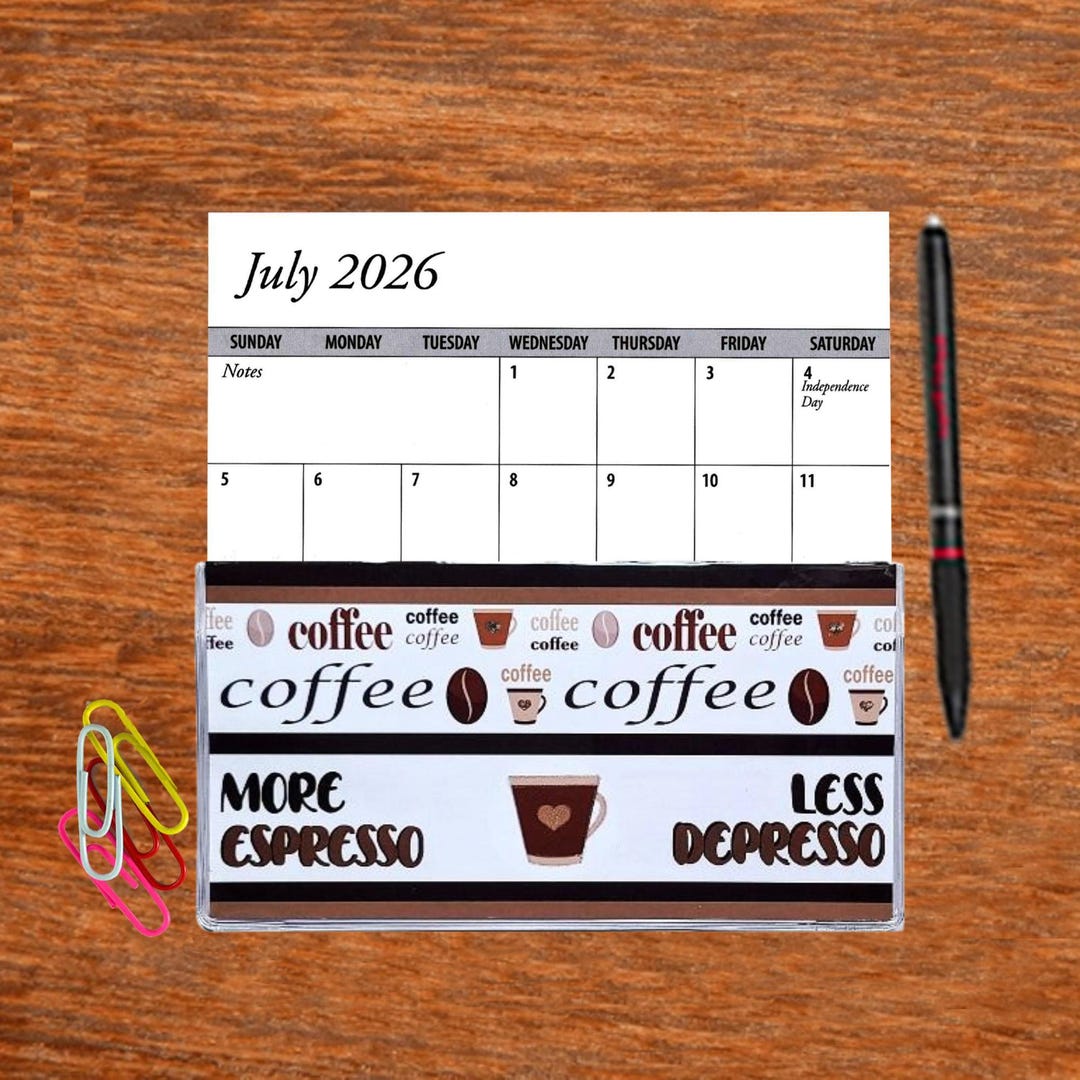 2 Year Checkbook Size 3"x 6" Calendar Food Lovers Choice 2026 2027 ...