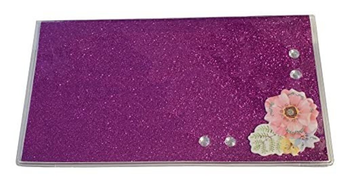 Checkbook Cover Style Choice Bling Glitter With Free 50 Page Check ...