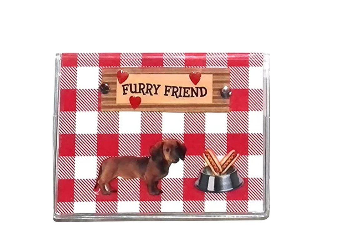 RFID Protected Debit Credit Card Holder Furry Dog Friend Mini Register ...